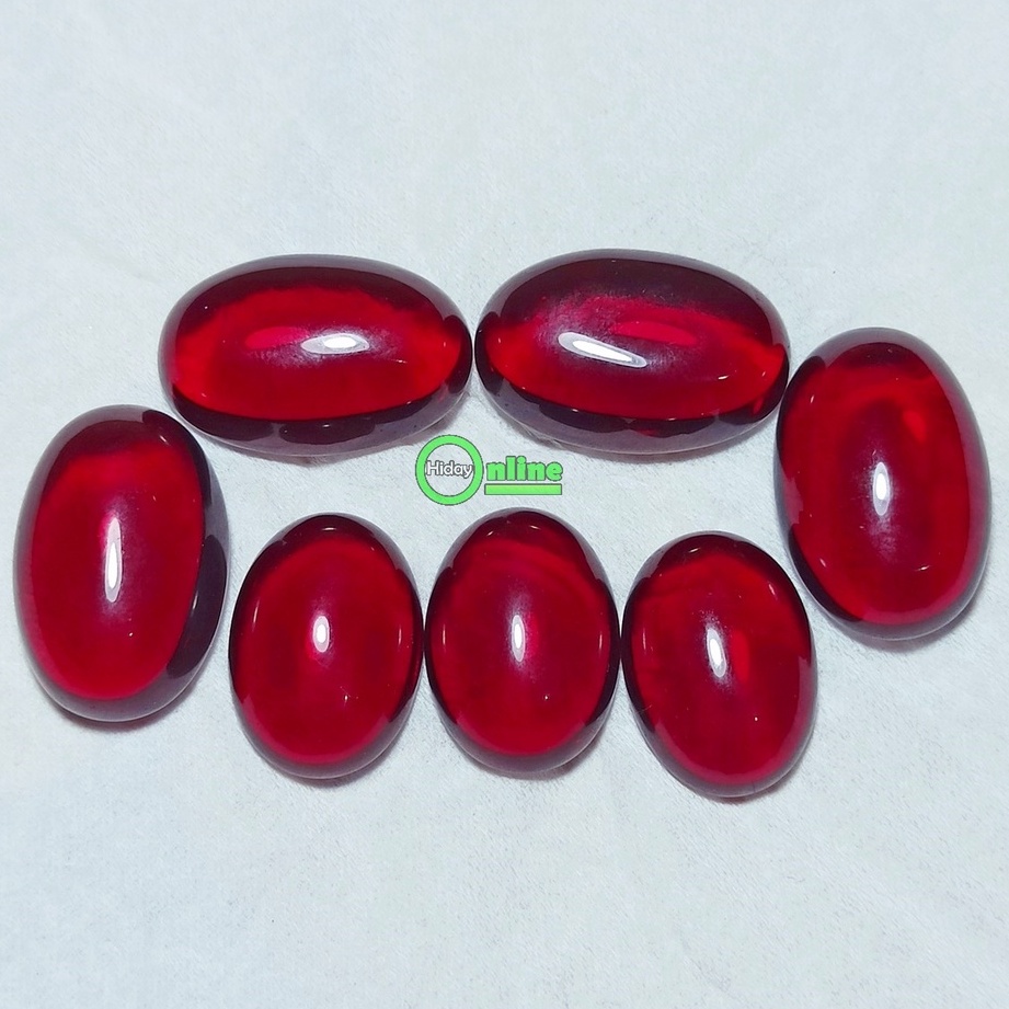 MERAH Siam RED GEMSTONE 25MM BIG SIZE | Shopee Malaysia