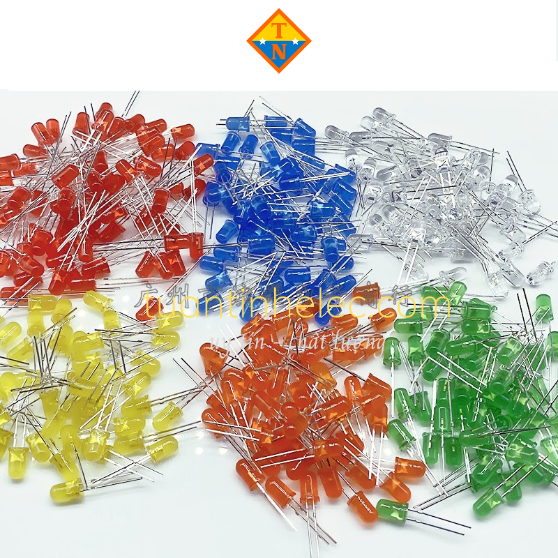 5 MM LED monochrome red, green, yellow, blue, white (10 pieces) | Shopee Malaysia