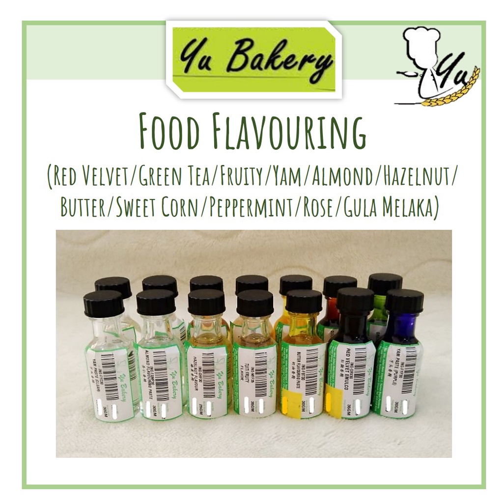Food Flavouring Red Velvet/Green Tea/Fruity/Yam/Almond/Hazelnut/Butter ...