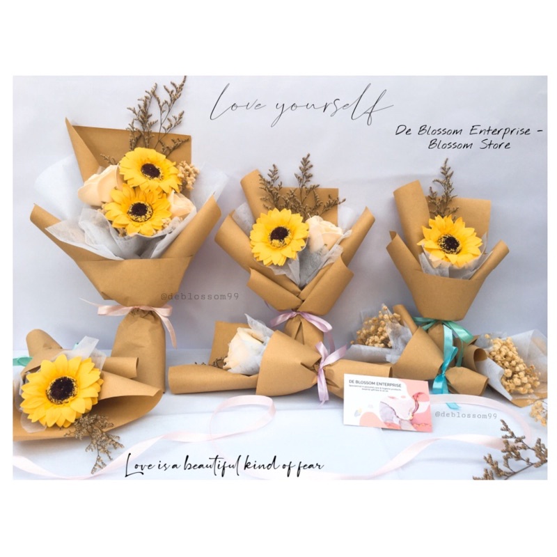 Bunga Sabun Matahari Bunga Sabun Mawar Jambak Bunga Warna Kraft Craft ...