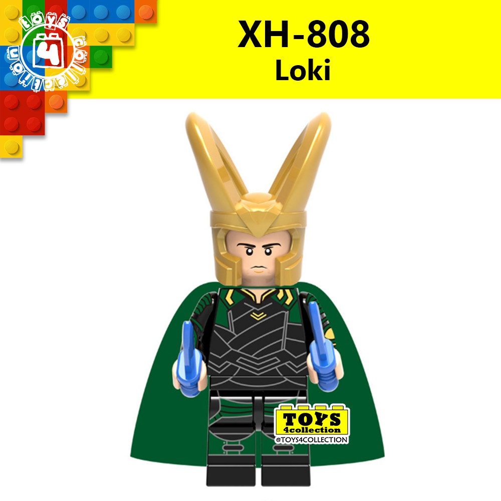 XINH 808 Avengers Loki Minifigures Block Compatible Building Blocks ...