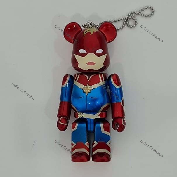 MEDICOM BEARBRICK Happy Kuji Marvel Be@rBrick Keychain | Shopee Malaysia