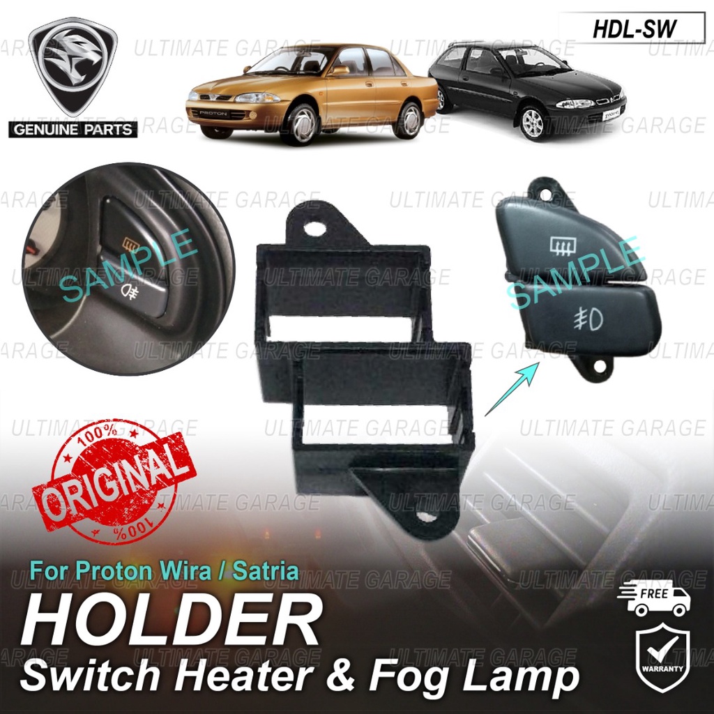 Original Proton Wira Putra Satria Heater Fog Lamp Switch Bracket Suis ...