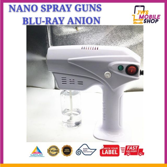 NANO SPRAY GUNS BLU-RAY ANION [ 纳米喷雾枪 消毒喷雾枪] Nano Spray Guns ...