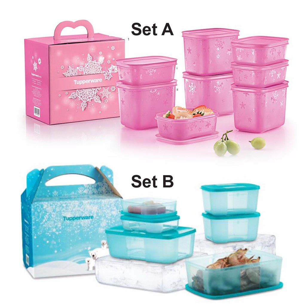 Tupperware Chill-Freez Set (8cps) / Freezer Buddy Set (6pcs) | Shopee ...