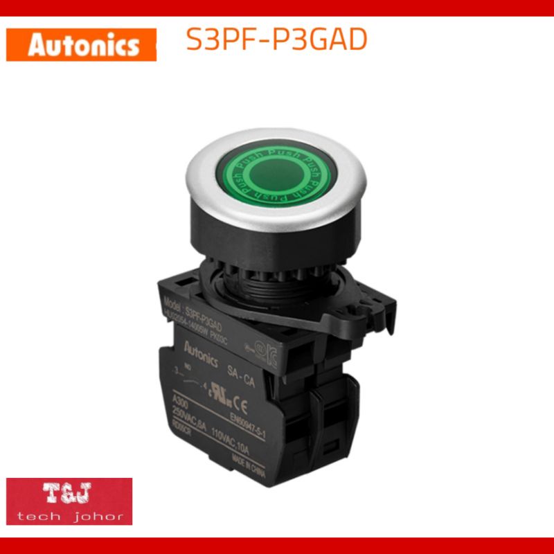 Autonics Push Button Switches S3PF-P3GAD P3GAL P3RAD P3YAD P3YAL P3WAD ...