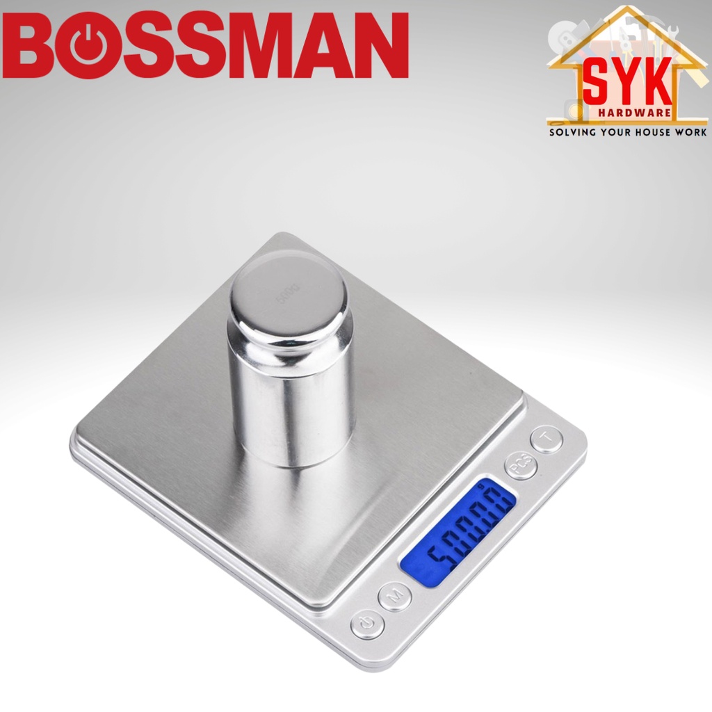 SYK BOSSMAN Suprior Mini Digital Platform Scale Kitchen Weighing Scale ...