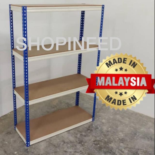 BOLTLESS RACK (BLUE & BEIGE) 1200Hx900Lx300D / 4' H x 3' L x 1' D ...