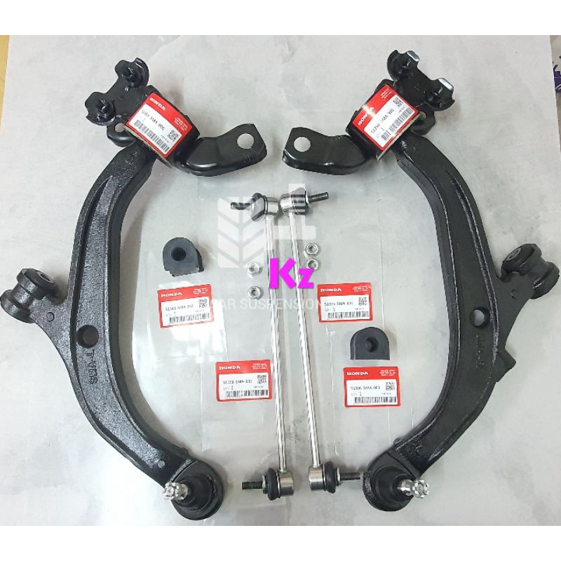 HONDA -1 SET 6PCS - FRONT LOWER ARM/ STABILIZER LINK/ BUSH - HONDA ...