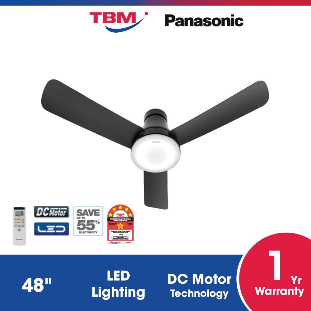 Panasonic Yuragi LED Baby Ceiling Fan (48") F-M12GX VBHQH | Shopee Malaysia