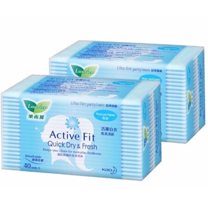 Laurier Active Fit Pantyliner (2 x 40s) | sanitary pad | panty liner ...