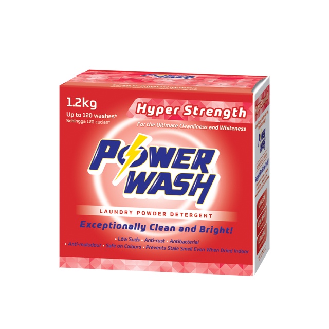 PowerWash Laundry Powder Detergent - Hyper Strength | Shopee Malaysia