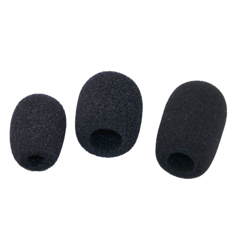 RR 10PCS Microphone Windscreen Sponge Cover Mic Foam Cap for Gooseneck ...