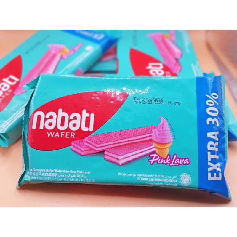 (readystock) Nabati pink lava wafer + 30% 52g | Shopee Malaysia
