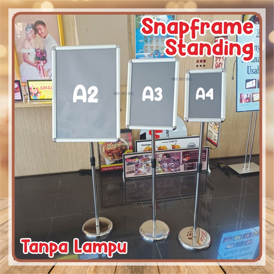 Snapframe Floor Standing Package, Telescopic Frame Poster Display, Restaurant Menu Package, Cafe ...