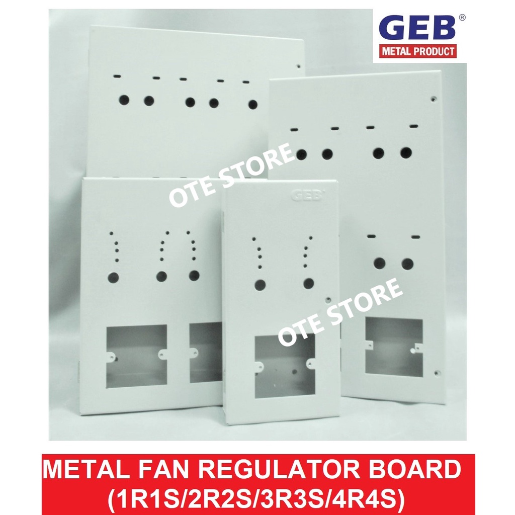 GEB FAN REGULATOR & SWITCHES METAL BOARD (1R1S / 2R2S / 3R3S) | Shopee ...