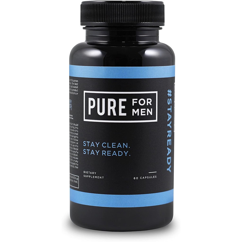 Pure for Men - The Original Vegan Cleanliness Fiber Supplement, 60 ...