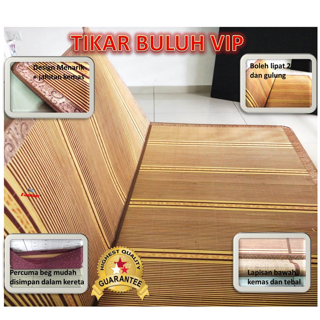 Tikar Buluh VIP1 XL bamboo mat ( 180cm x 180 cm) MURAH BERKUALITI MUDAH ...
