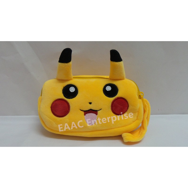Cute Cartoon Pokemon Pikachu Plush Pencil Box Case | Shopee Malaysia