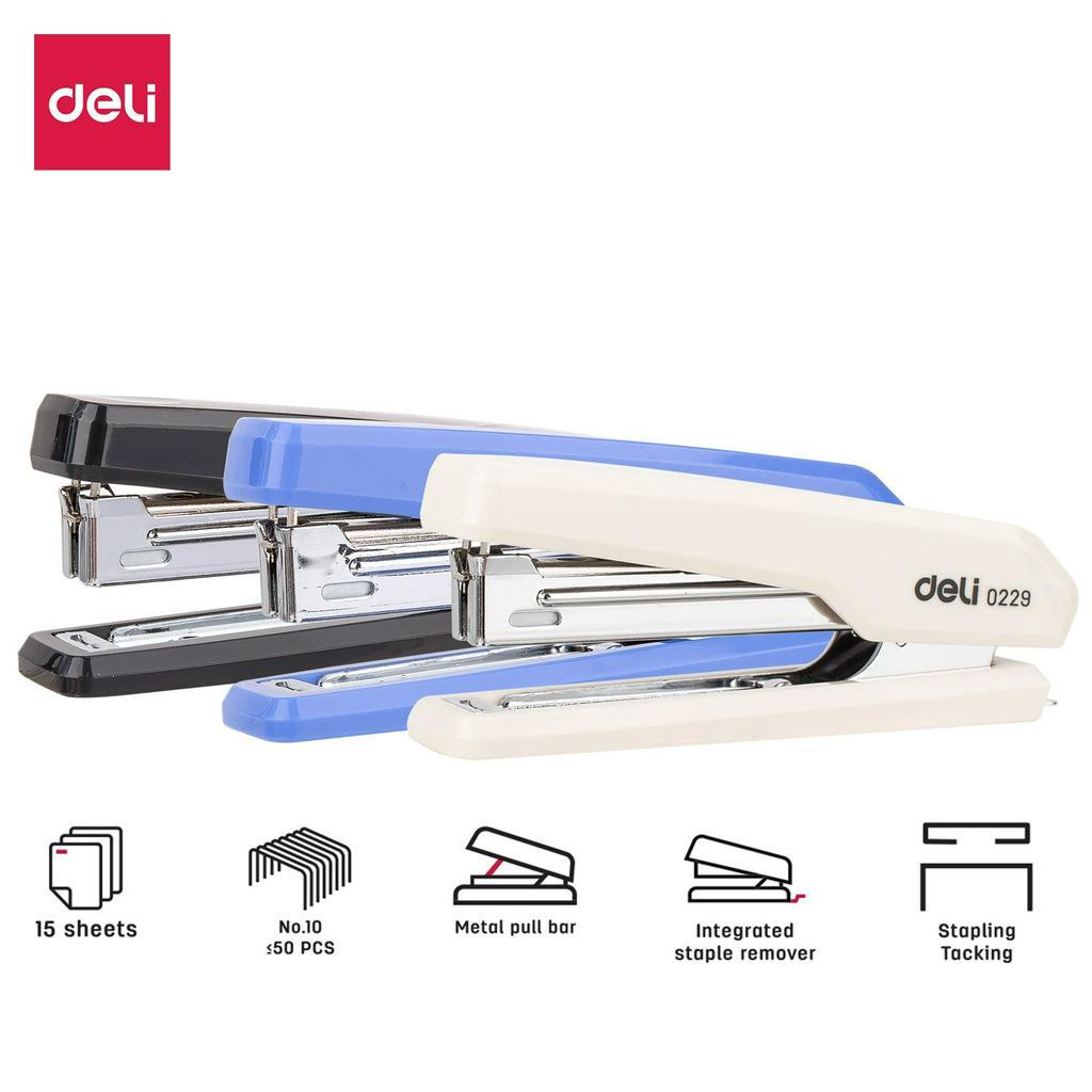 Deli Stapler 10# Metal Base Durable Stapler Office Supplies | Shopee ...