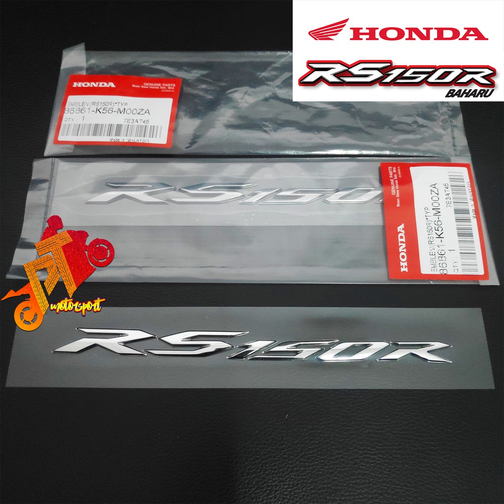 100% Original Honda RS150 RS150R Rs 150 Body Set Logo Emblem Original ...