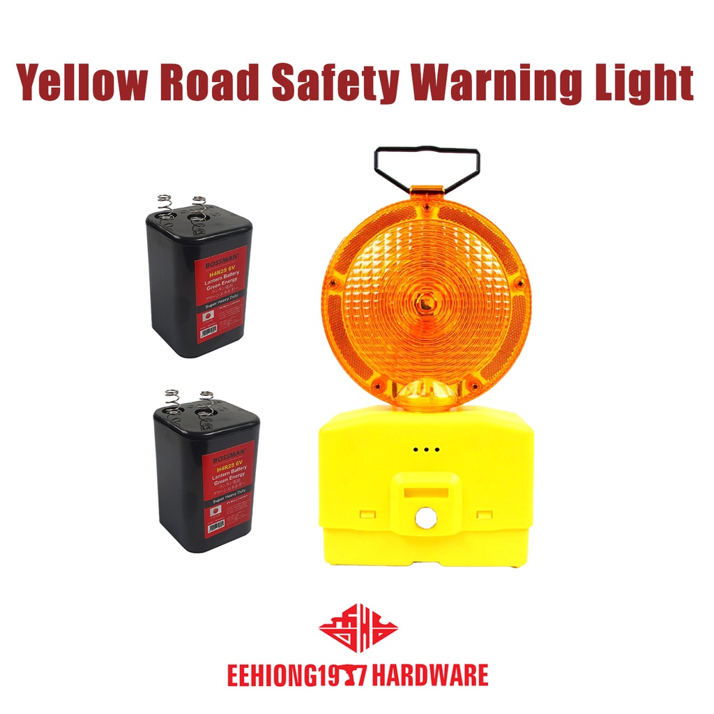 Flashing Light - Yellow Road Safety Warning Light Barricade LED Traffic ...
