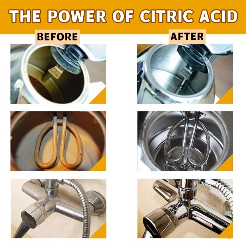 【10g/Pack】Citric Lemon Acid Detergent Inner Container Cleaner-Teapot ...