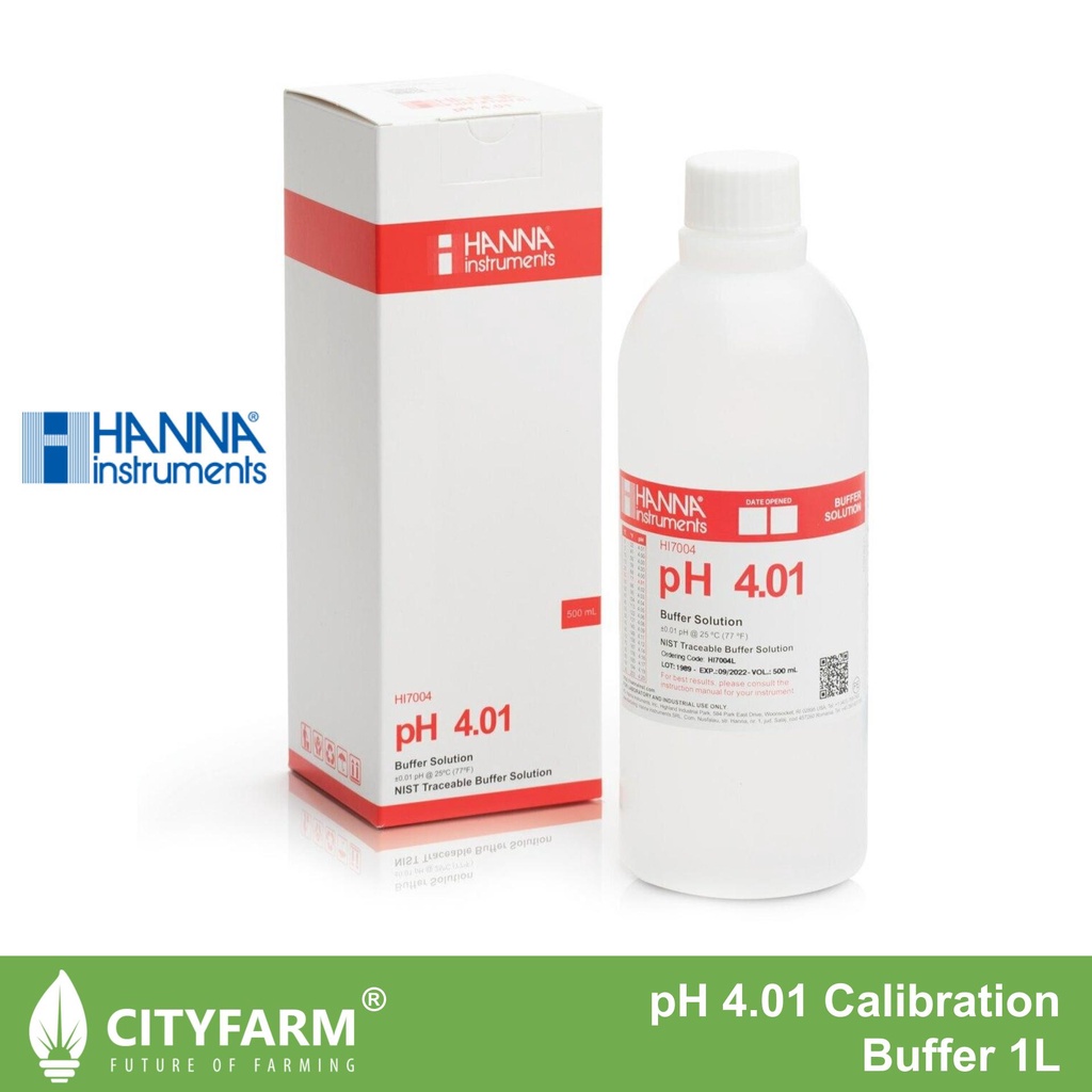 Hanna Instruments pH 4.01 Calibration Buffer Solution 1L HI7004/1L | Shopee Malaysia