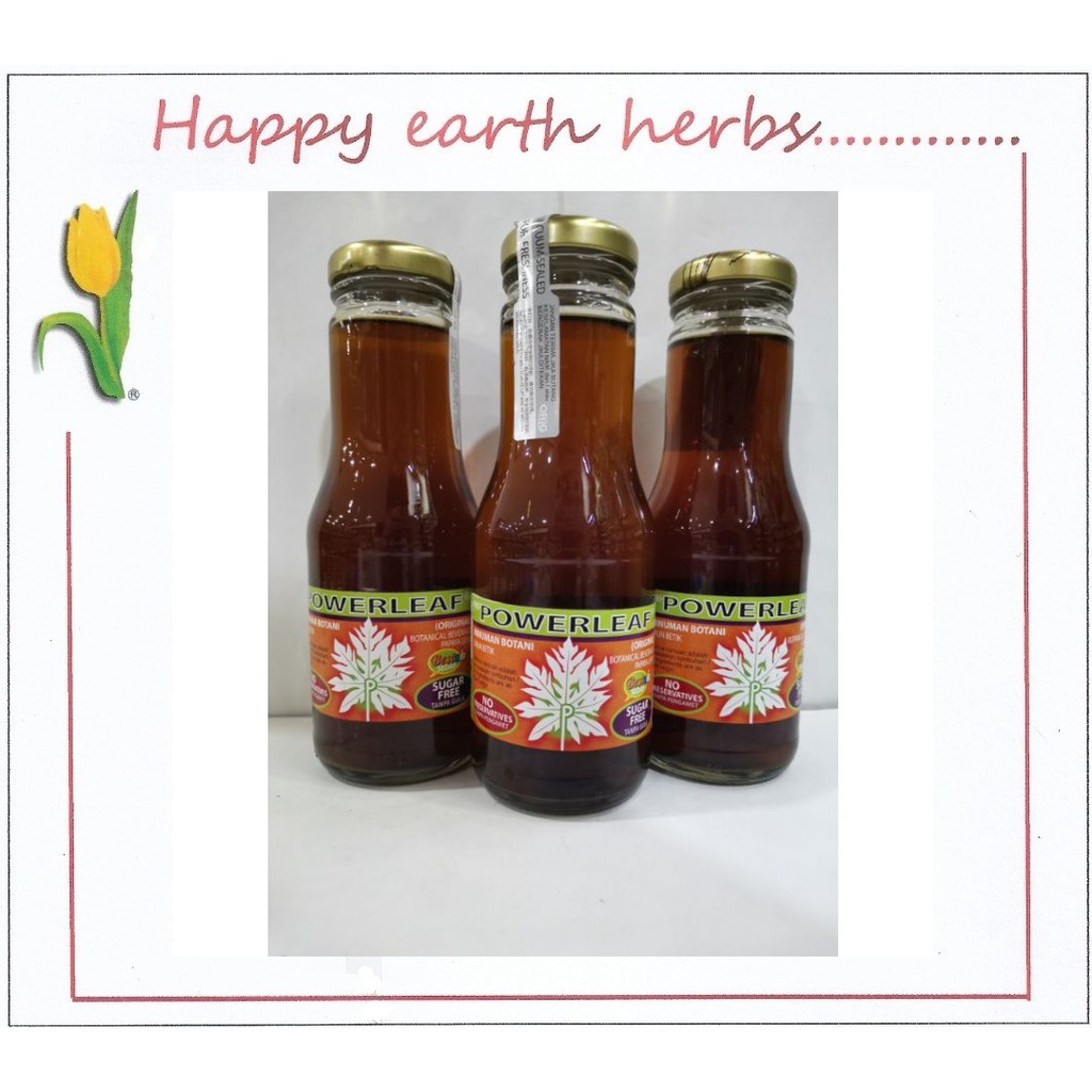 POWERLEAF Papaya Leaf Juice 250ml ORiG Pati Daun Betik | Shopee Malaysia