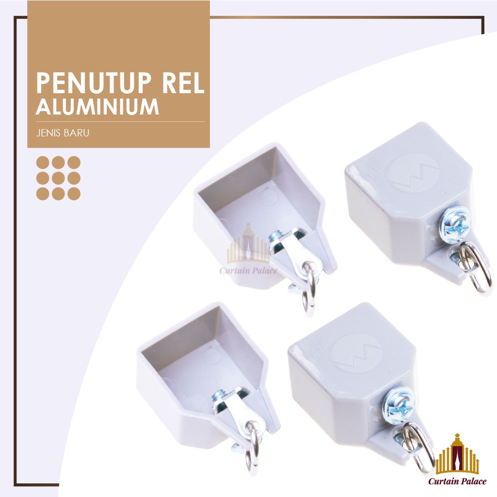 Penutup Rel Aluminium Jenis Baru (End Cap For New Styled Aluminium Rail ...