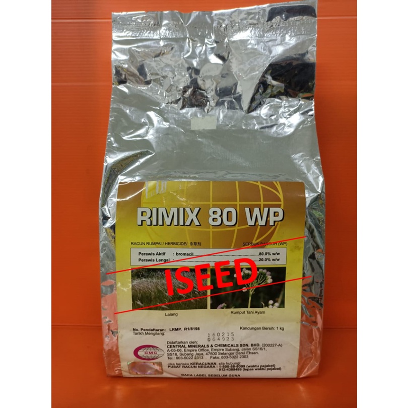 CMC RIMIX 80WP 1 KG Bromacil 80% Racun Rumput Lalang/Rumput Tahi Ayam ...