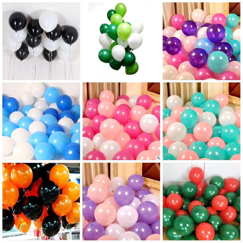 30pcs10 Inch 2.2g Thicked Latex Balloons Mixed Set Balloon For Jungle ...