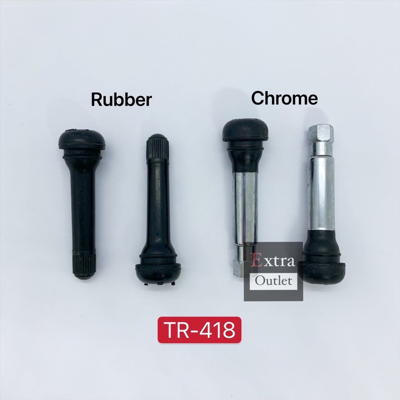 Mercedes-Benz TR-418 Rubber / Chrome Casing Extra Long Tubeless Wheel ...