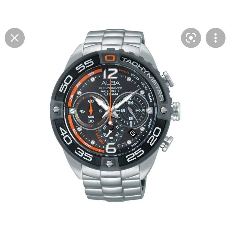 Alba sign A chronograph men watches vk63-x026 | Shopee Malaysia