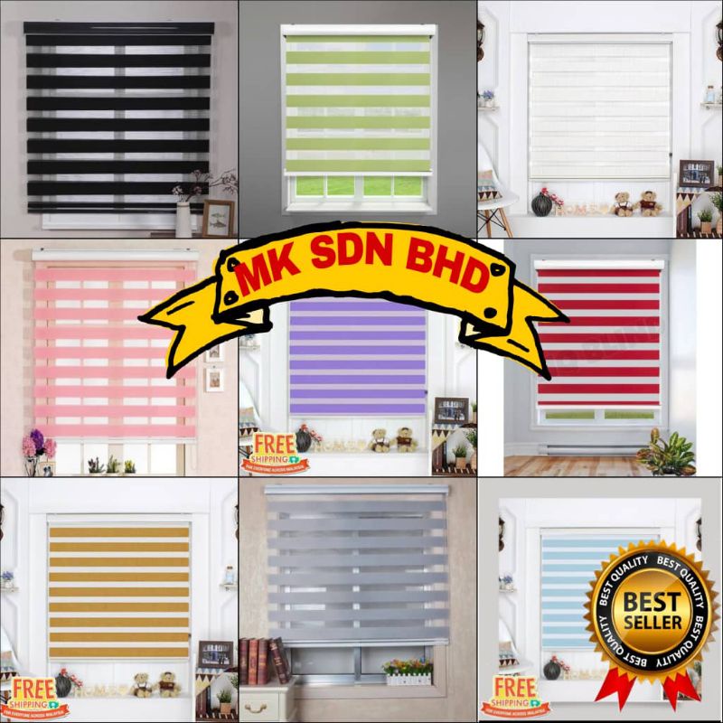 Bidai Tingkap Zebra Window Blind | Factory Price Ready Stock | zebra ...