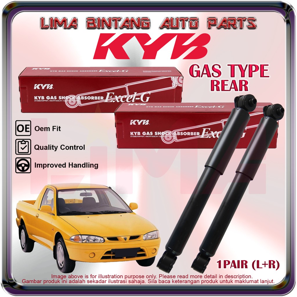 ( 1Pair ) Proton Arena Rear Shock Absorber Gas KAYABA KYB | Shopee Malaysia