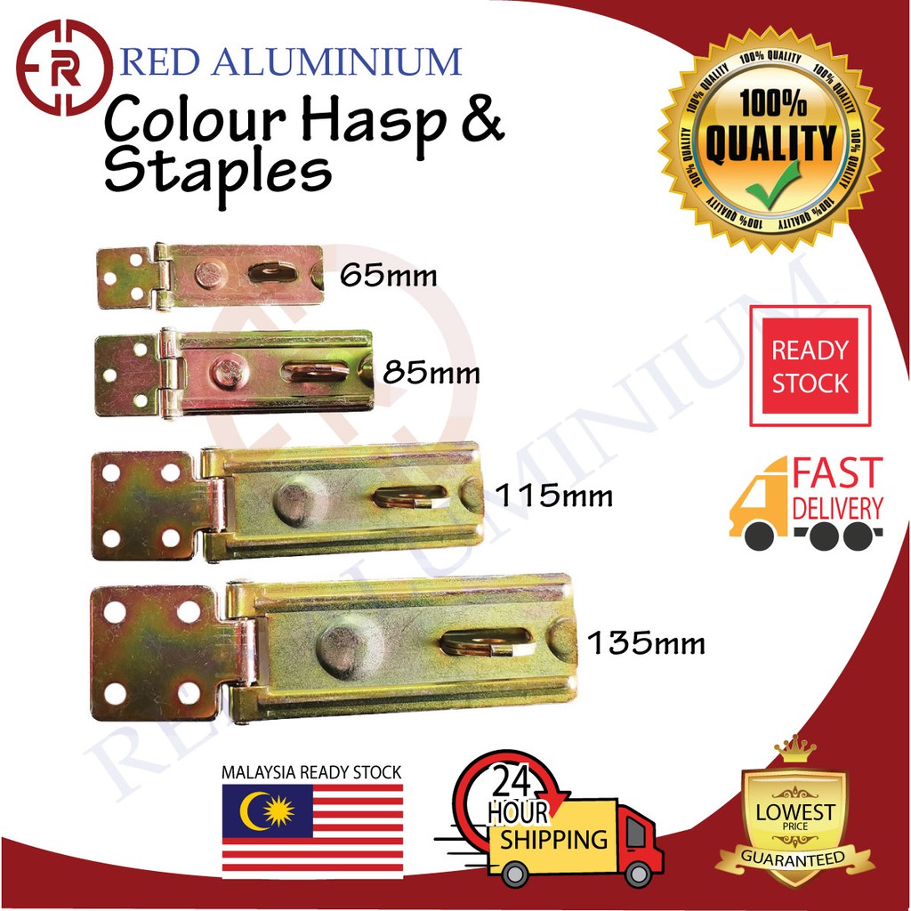 colour hasp & staples for door cabinet selak pintu mangga | Shopee Malaysia