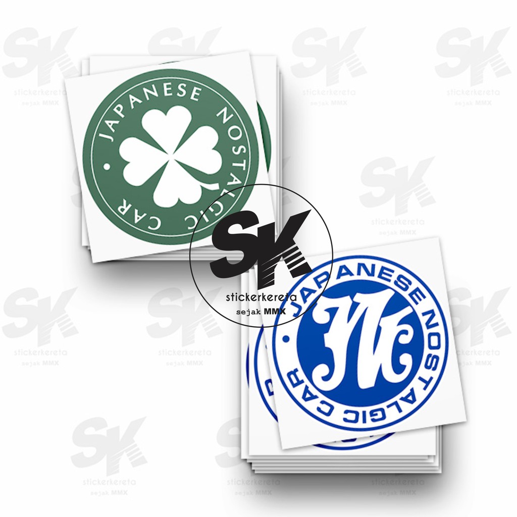 Japanese Nostalgic Car Logo Sticker Vinyl | Shopee Malaysia