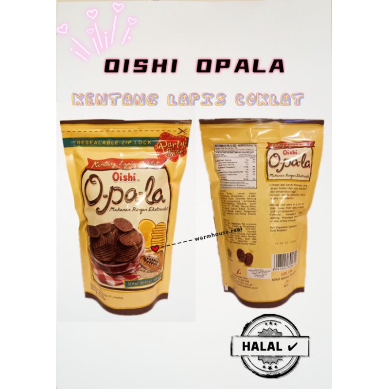 READY STOCK ‼️ 现货 ‼️ OISHI OPALA CHOCOLATE POTATO CHIPS - KENTANG LAPIS ...