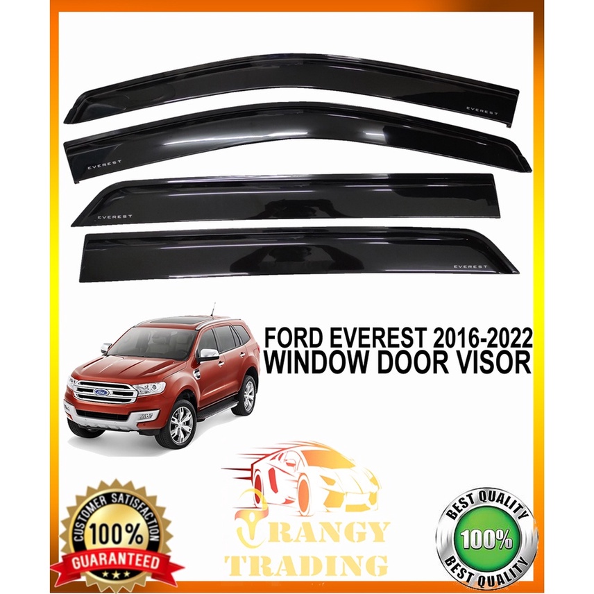 Ford Everest 2016 to 2022 OEM Window door visor black 2017 2018 2019 ...