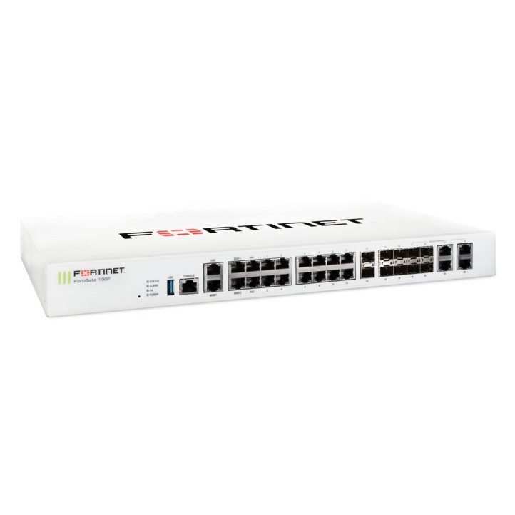 Fortinet FORTIGATE-100F DEVICE + 1 YEAR 24X7 FORTICARE FORTIGUARD ...