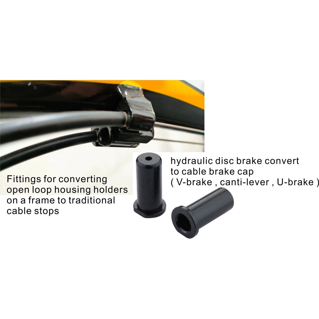 JAGWIRE ALUMINUM CABLE GUIDE STOPPERS convert cap to cable BCD554 ...