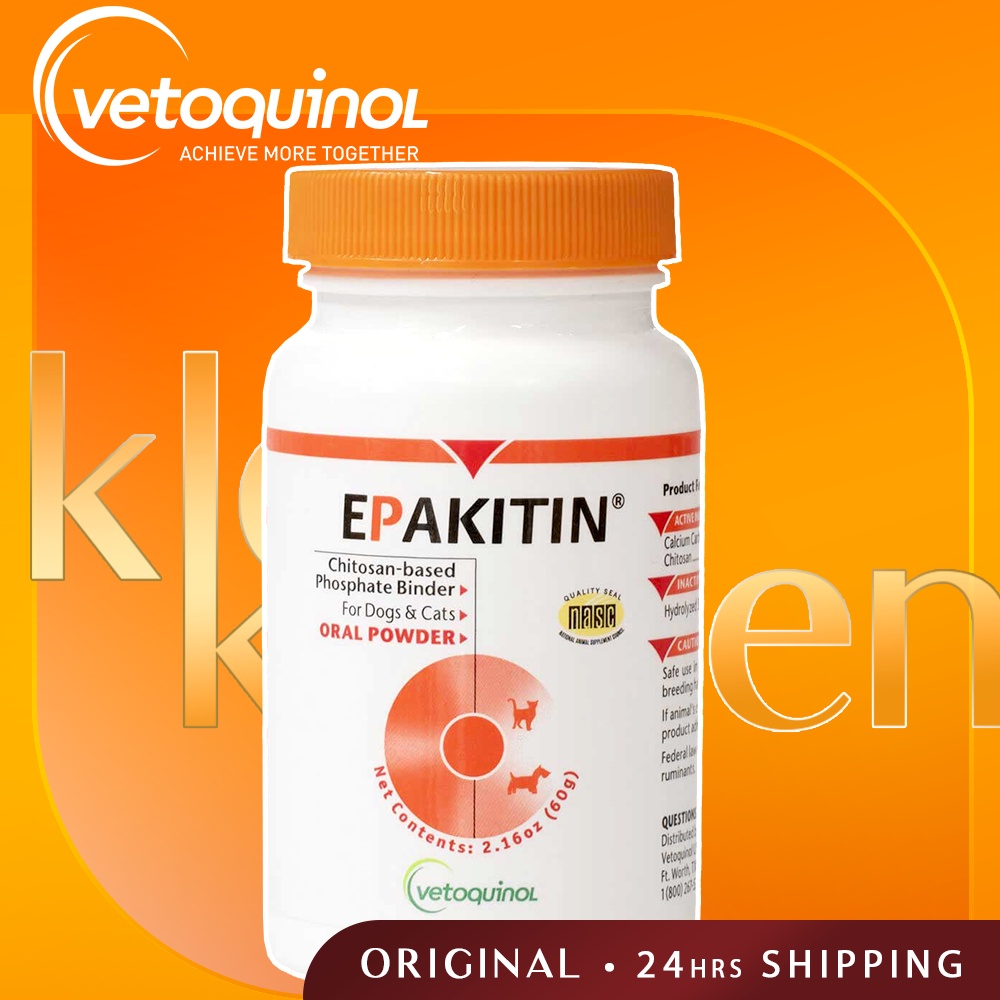Vetoquinol Epakitin Chitosin-Based Phosphate Binder for Cats & Dogs ...