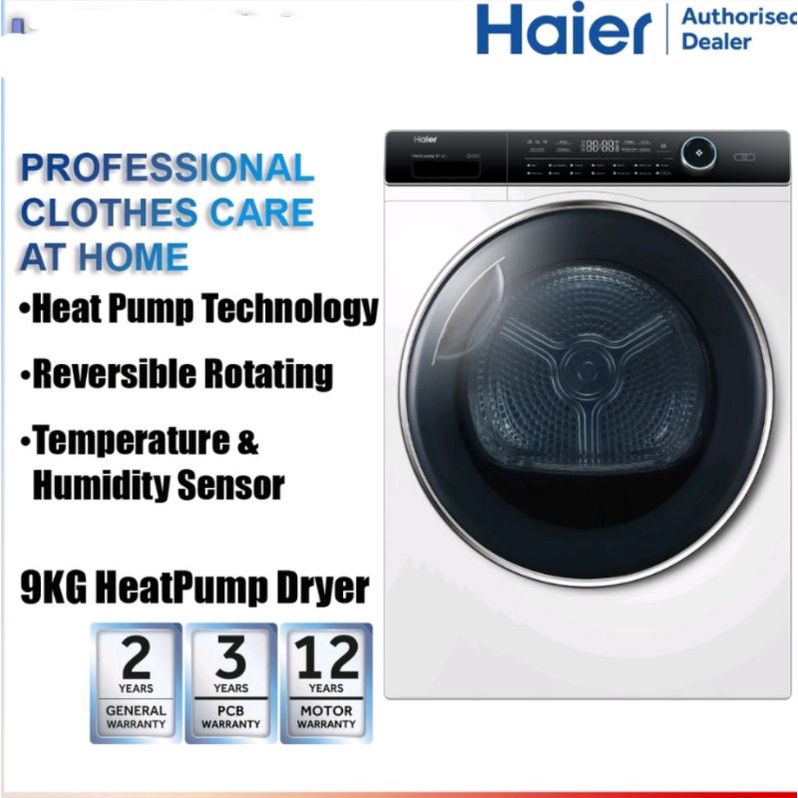 Haier 9KG invented Head Pump Dryer NEW 2024 | Shopee Malaysia