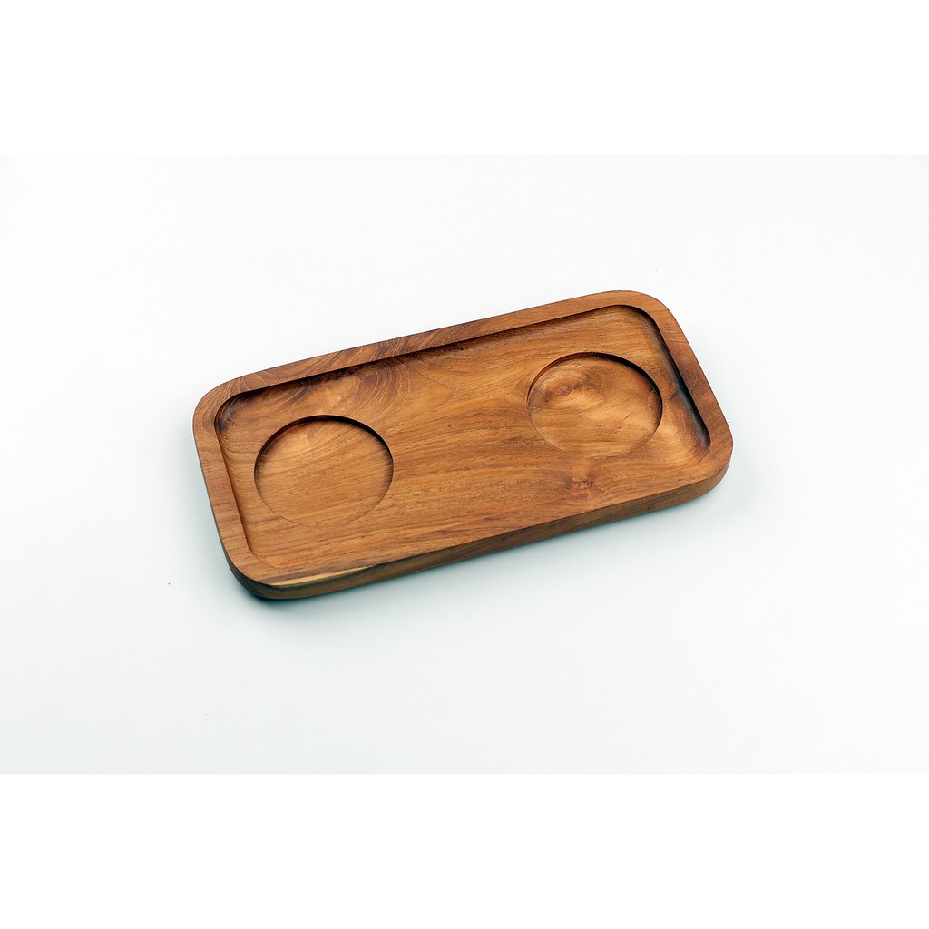 KAYU Coffee TRAY DUAL PLACEMAT - TEAK WOOD - TEAK WOOD GLASS COAT ...