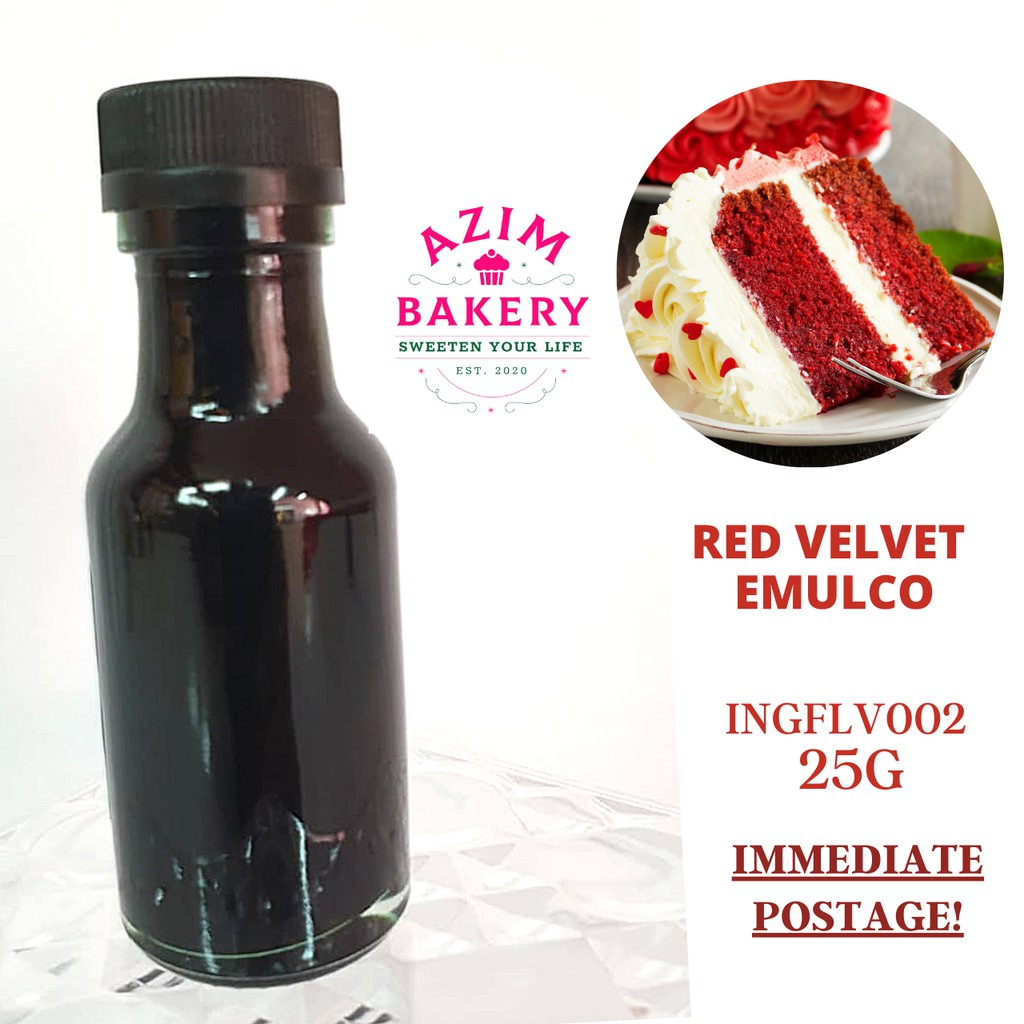 Red Velvet Emulco 25G | Apple | Durian | Sweet Corn | Blueberry | Blue ...