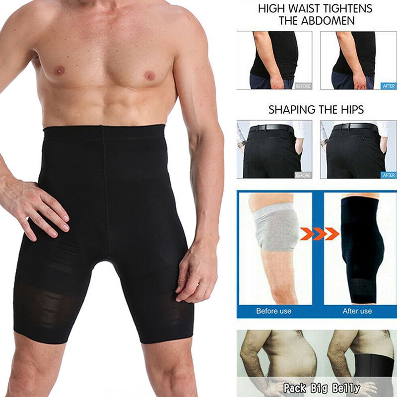 Girdle Pants Men High Waist Slimming Shaper Abdomen Girdle Underwear ...