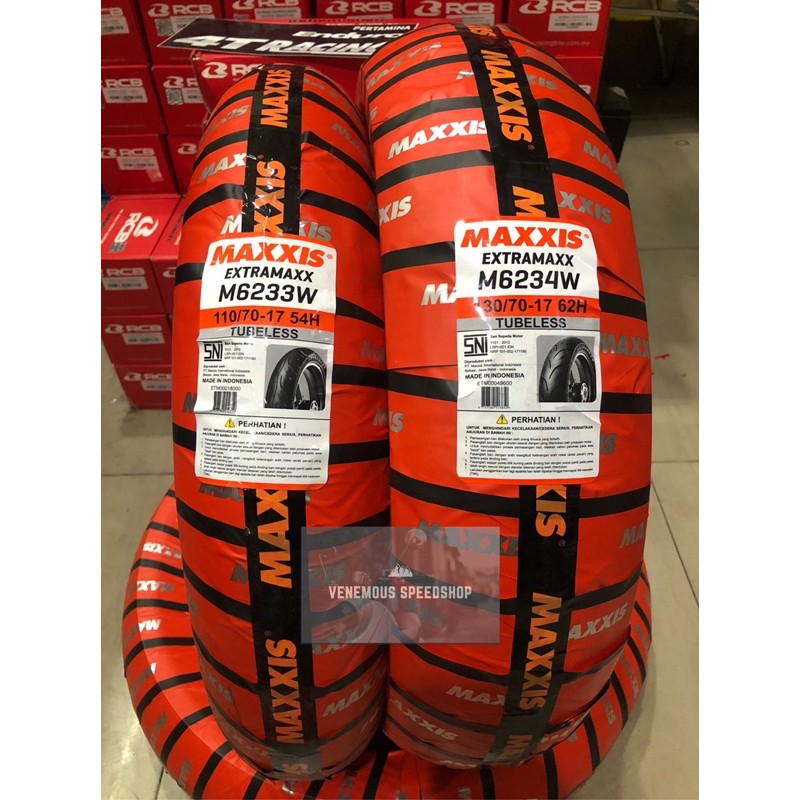 Maxxis Extramaxx Tire Package Size 110/70-17 and 130/70-17 (Tubeless ...