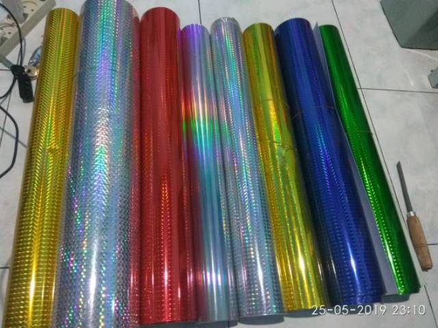 60cm x 1 meter hologram sticker for attaching to metal jigs, poppers ...