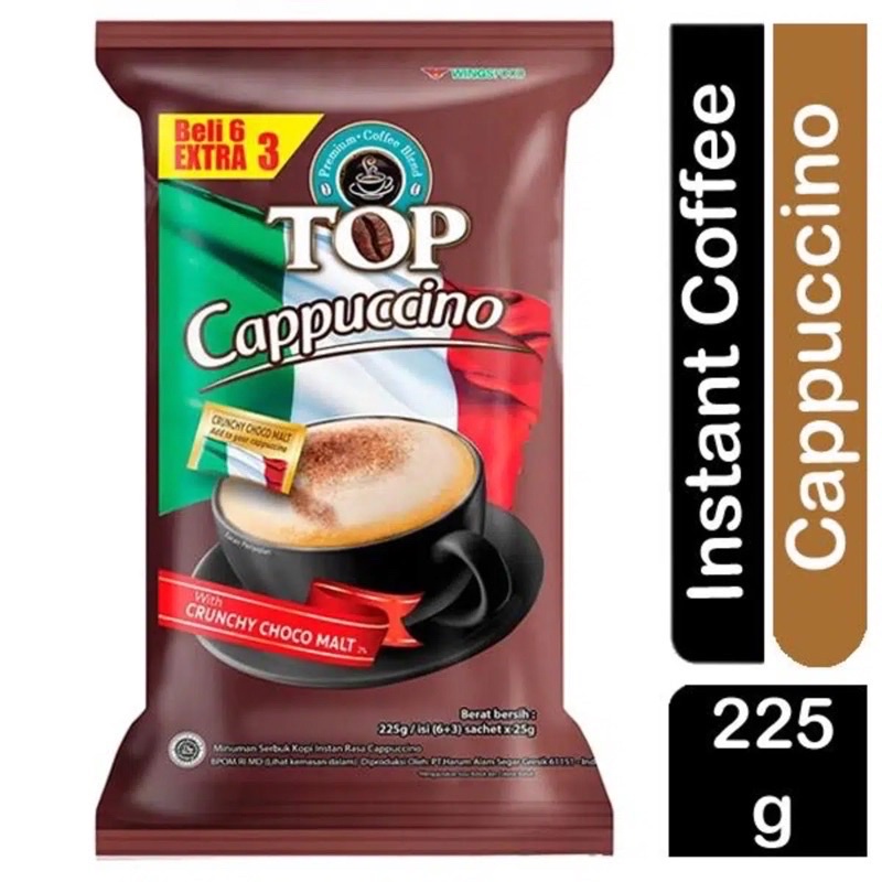 Top Cappuccino instant coffee mix - Choco Malt 9 sachet x 25g | Shopee ...